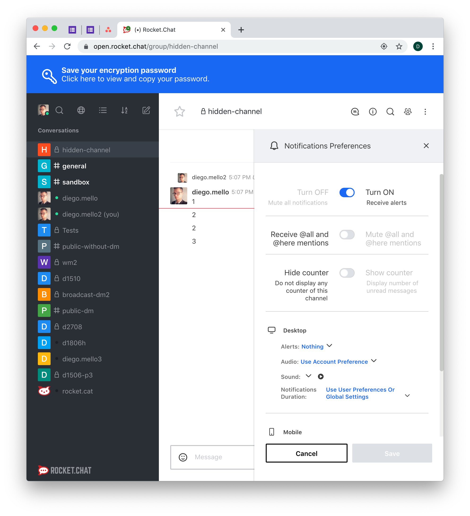 [IMPROVEMENT] Respect "Hide counter" preference · Issue #1287 · RocketChat/Rocket.Chat ...