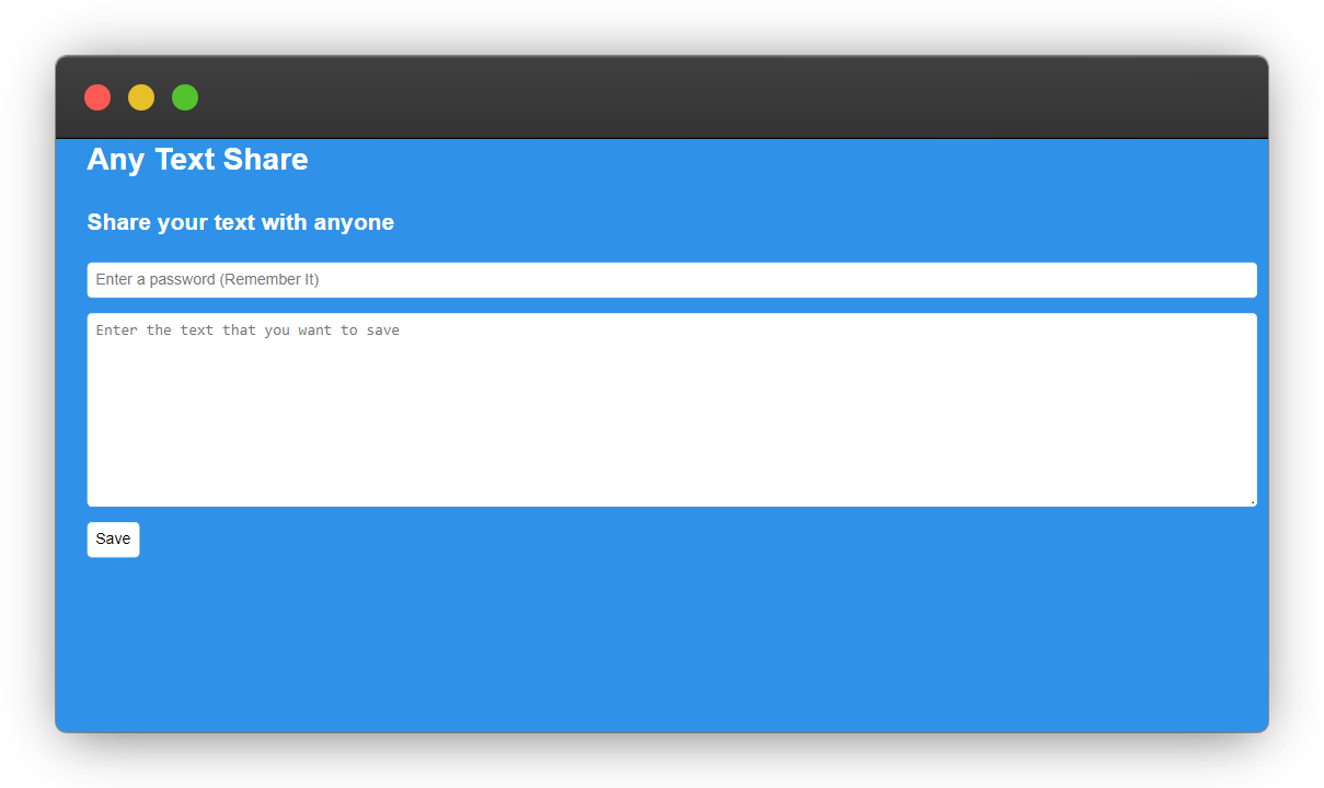 GitHub - Varshithvhegde/sharetext: protected text sharing website
