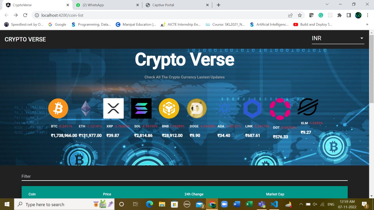GitHub - GreenGrasshopper28/Crypto-verse