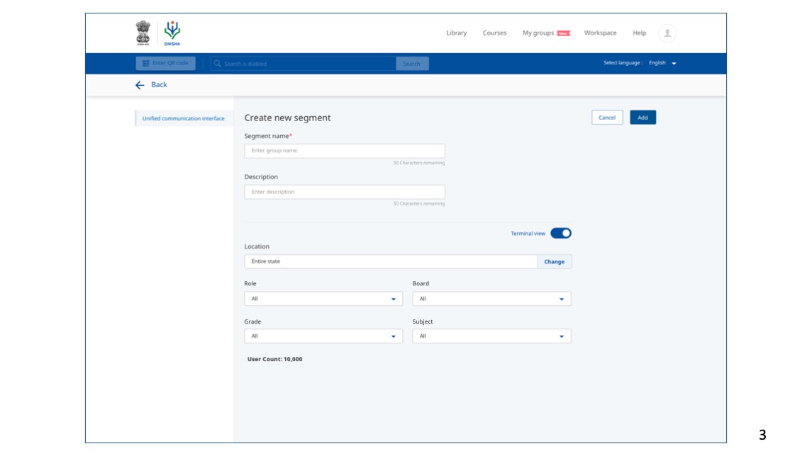 5 Conversation Setup Create New User Segment · Issue 17 · Samagra Commsuci Console · Github 2056
