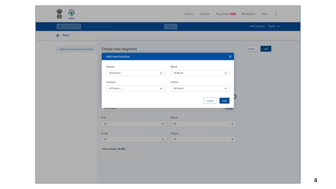 5 Conversation Setup Create New User Segment · Issue 17 · Samagra Commsuci Console · Github 
