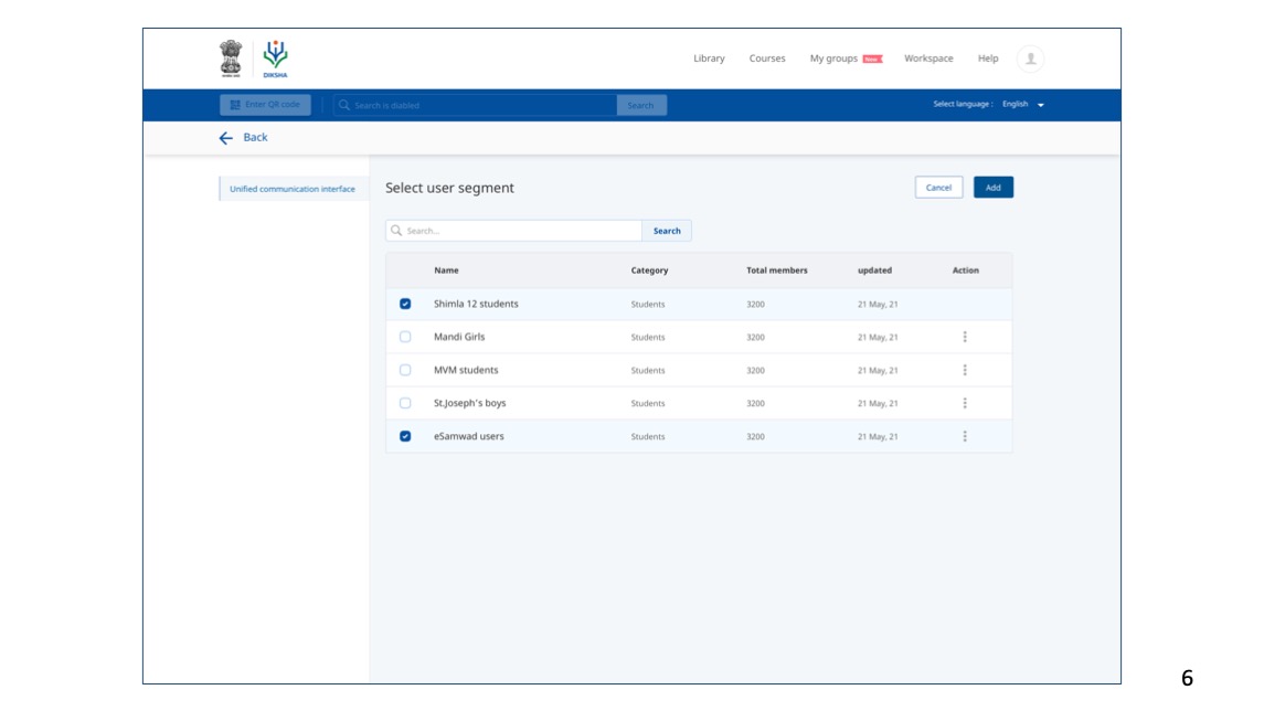 6. Conversation Setup - Select from existing user segment · Issue #18 · samagra-comms/uci ...