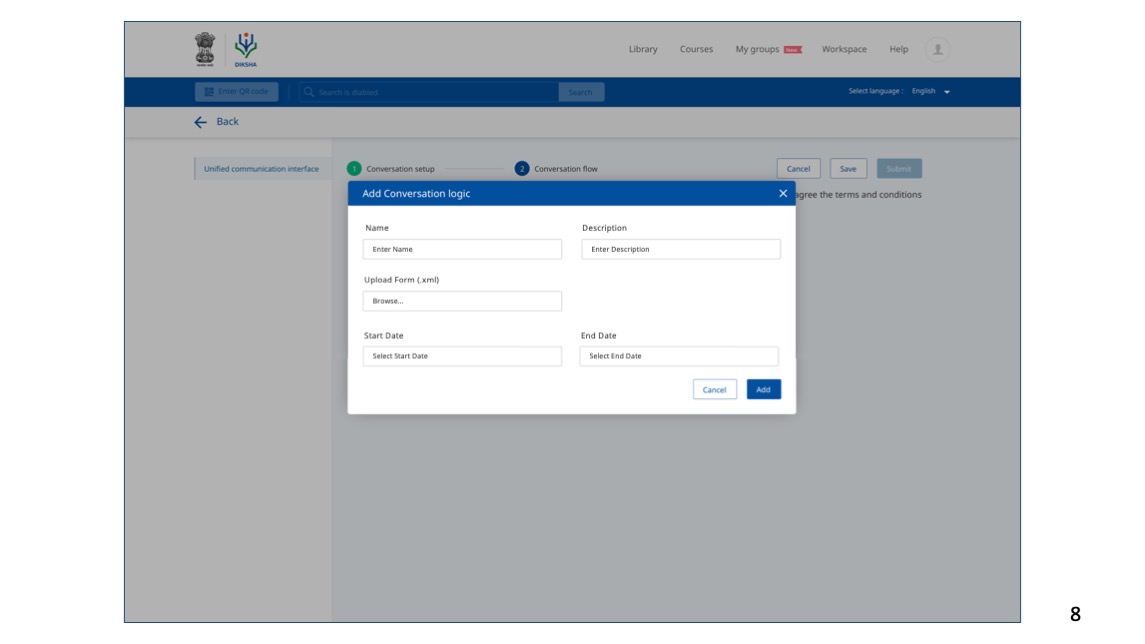 7. Conversation Flow Screen · Issue #3 · samagra-comms/uci-console · GitHub