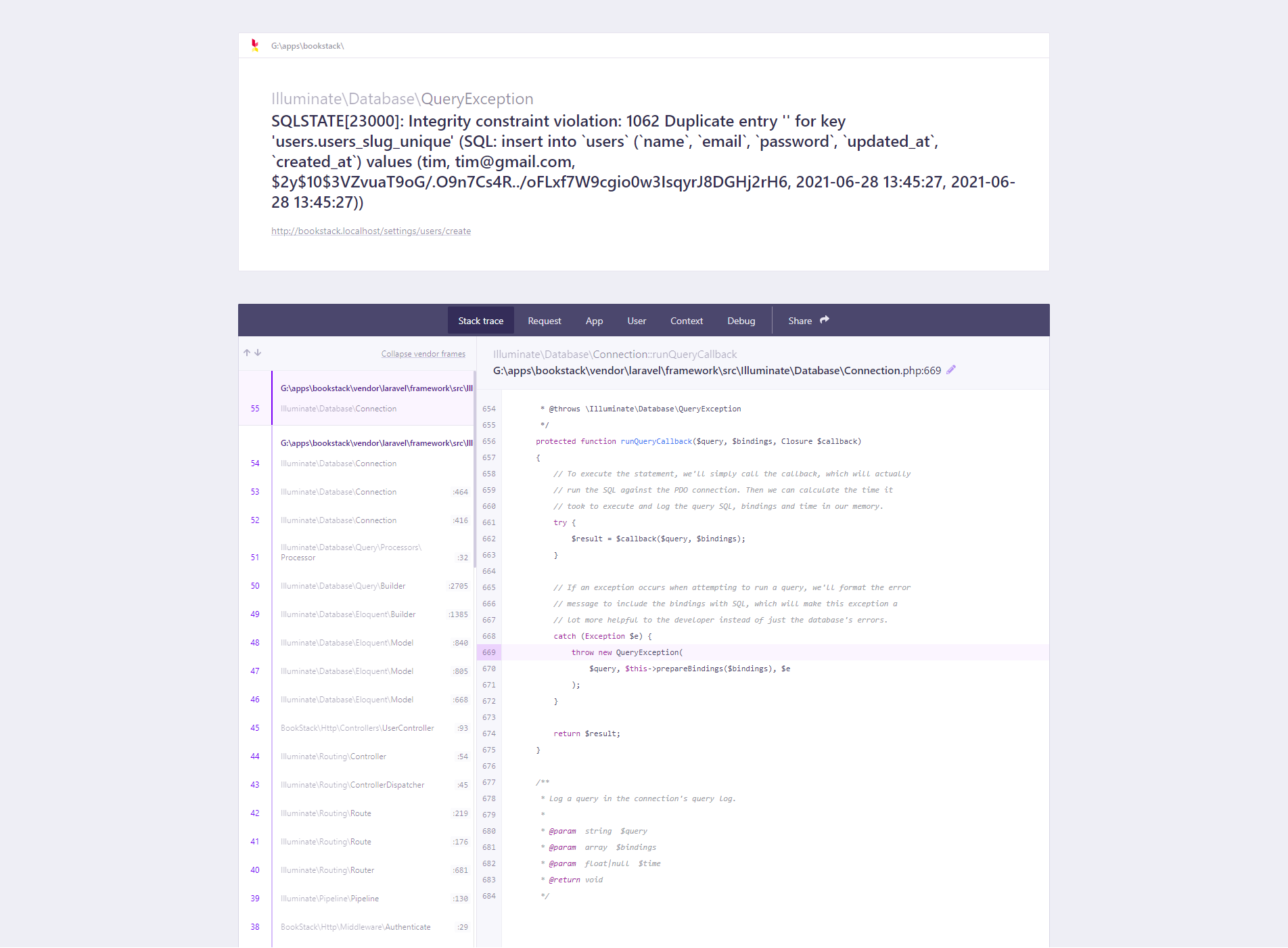 Adding A New Admin User Breaks At 3 Max · Issue 2824 · Bookstackapp