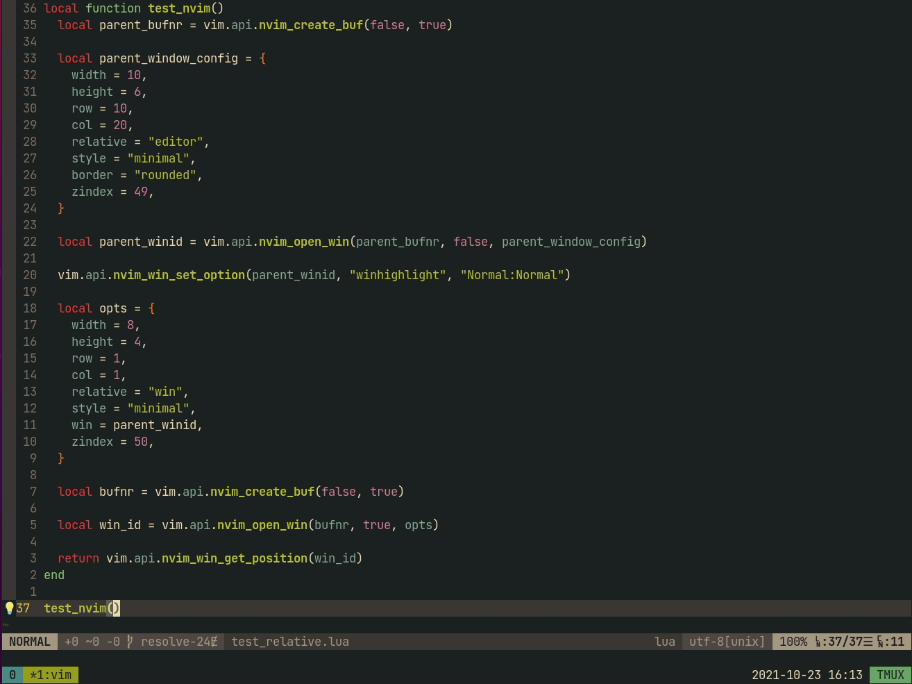 nvim_open_win with relative=win doesn't work if win is a float · Issue ...