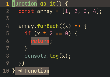 JavaScript: function return matched incorrectly · Issue #248 · andymass/vim-matchup · GitHub