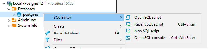 Keyboard Short Cut Not Working: New Sql Script Ctrl + ] and Ctrl + F3 · Issue #21899 · dbeaver ...