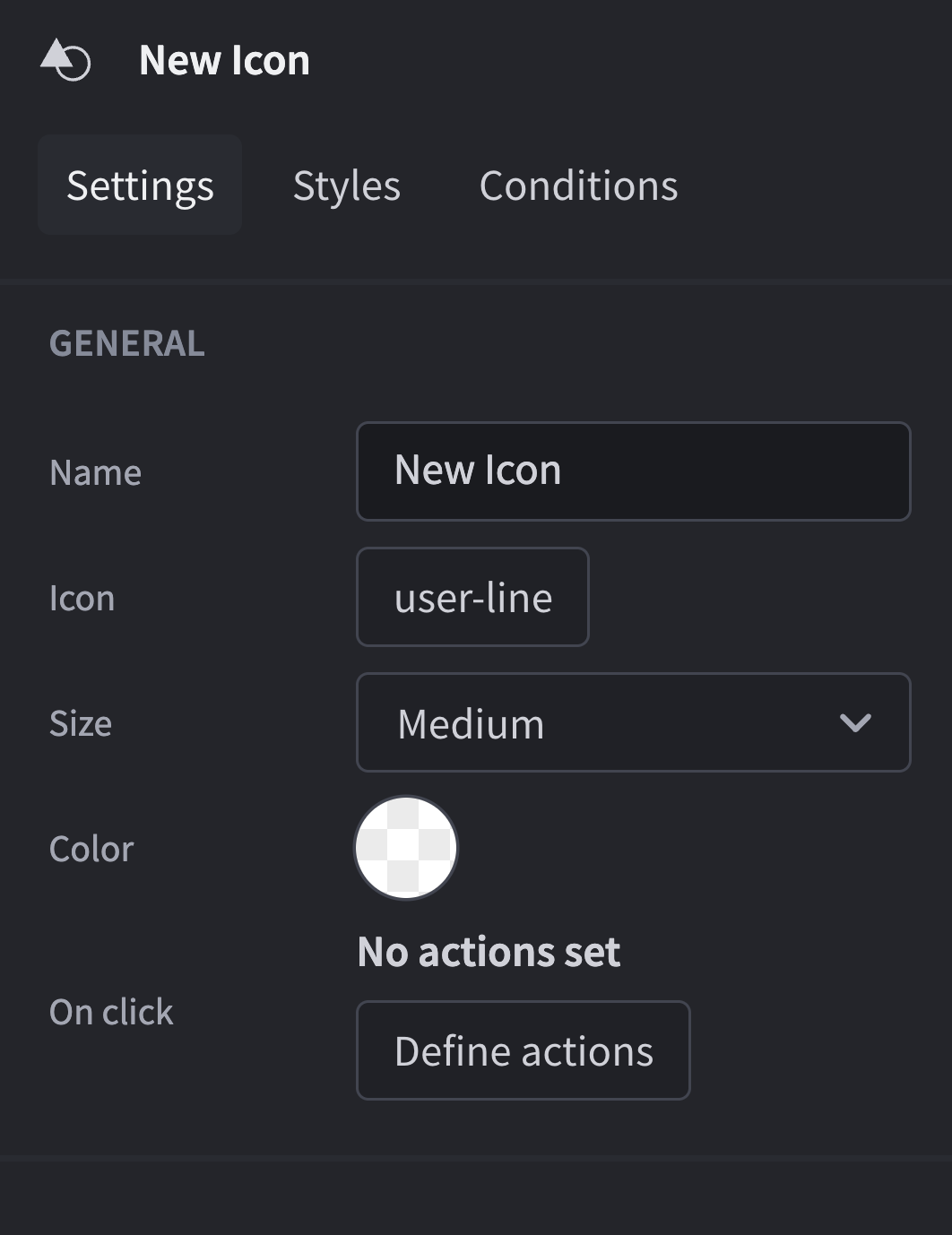 Builder Make Icon Property Of Core Icon Component Bindable · Issue 10484 · Budibase