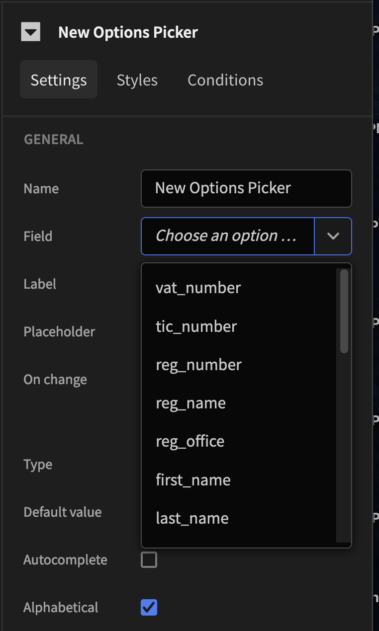 Builder Give Field Property Editor Autocomplete Capabilities · Issue 10975 · Budibase 