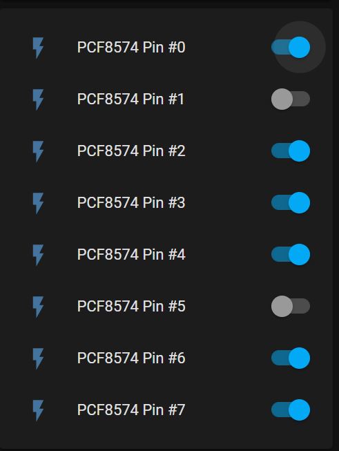 pcf8574 P0 ~ P4 cannot be controlled independently，But it can be ...
