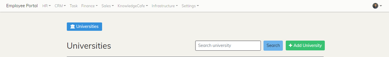 We need to add plus icon to `Add University` button. · Issue #2335 · ColoredCow/portal · GitHub