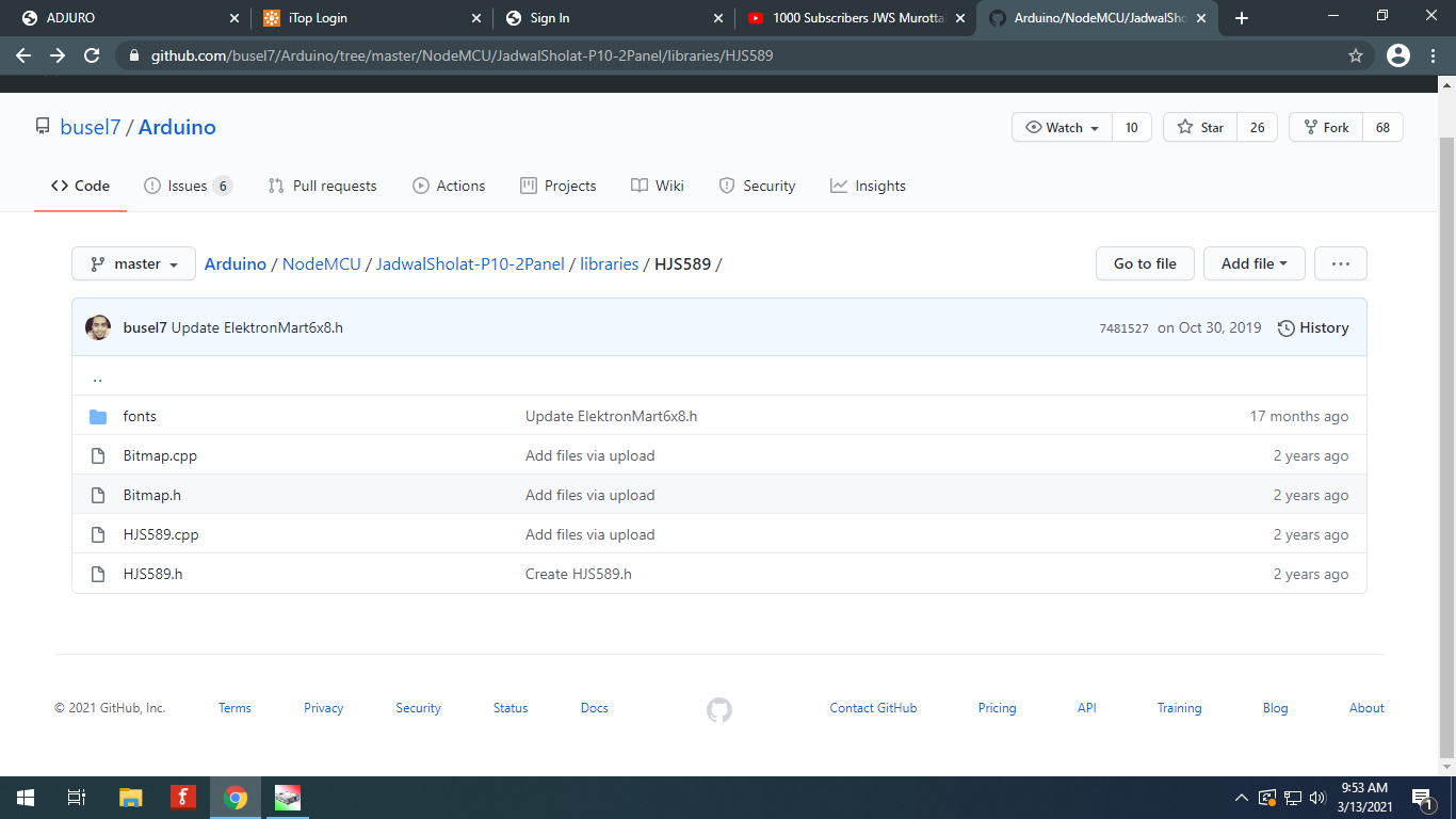 hjs589_h error , · Issue #7 · busel7/Arduino · GitHub