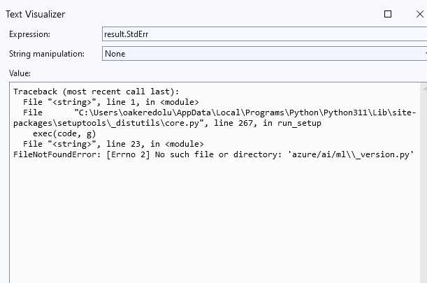 Silent error when parsing setup.py files · Issue #856 · microsoft/component-detection · GitHub