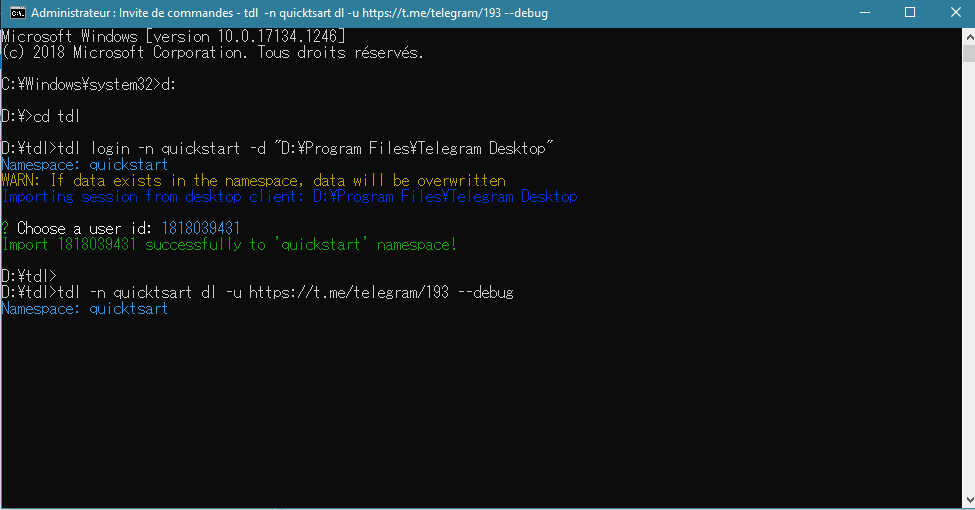 [Help needed] Can't download anything · Issue #131 · iyear/tdl · GitHub