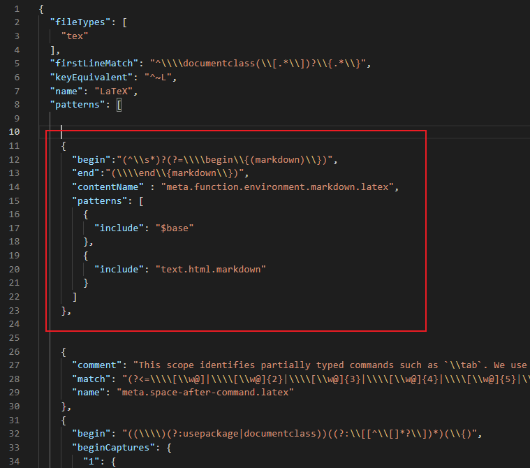 Syntax highlighting for {markdown} environment · Issue #2850 · James-Yu/LaTeX-Workshop · GitHub