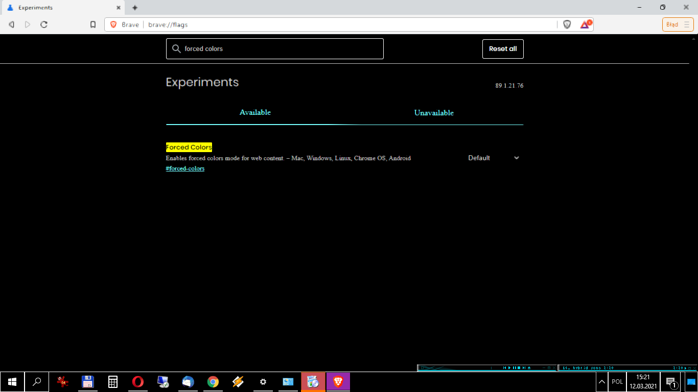 Windows "high contrast mode"affecting Brave · Issue #14501 · brave/brave-browser · GitHub