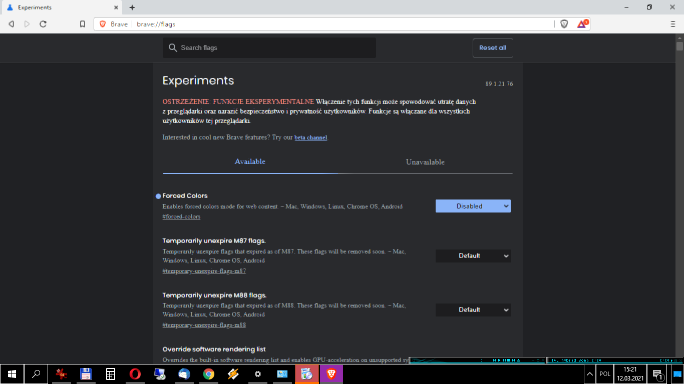 Windows "high contrast mode"affecting Brave · Issue #14501 · brave/brave-browser · GitHub