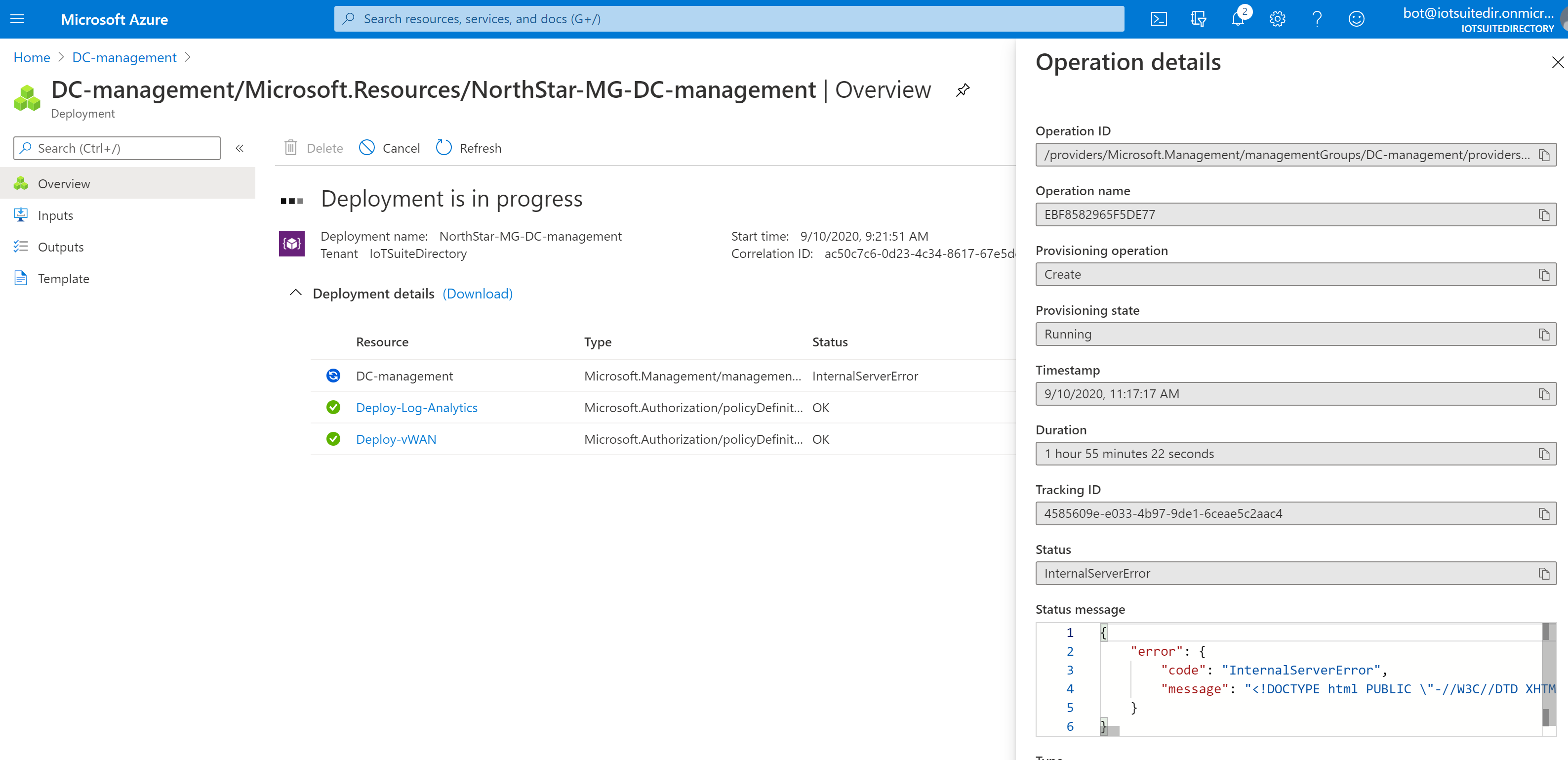 AzOps-Push workflow got stuck · Issue #225 · Azure/Enterprise-Scale · GitHub