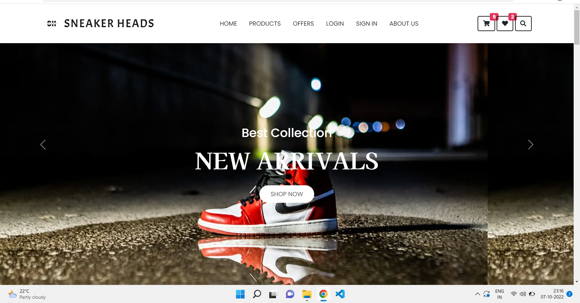 Sneaker ecommerce website(frontend) · Issue #689 · pranjay-poddar/Dev ...