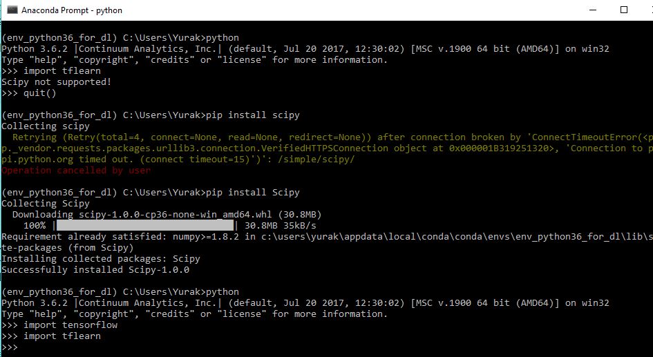 Windows10 64bit Having Problem Import Tflearn In Python · Issue 929 · Tflearntflearn · Github