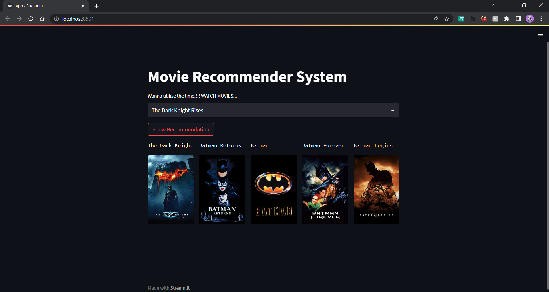 GitHub - Sanjuktabanik2001/Movie-Recommendation-System