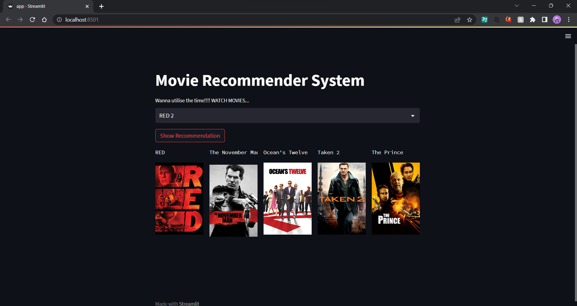 GitHub - Sanjuktabanik2001/Movie-Recommendation-System