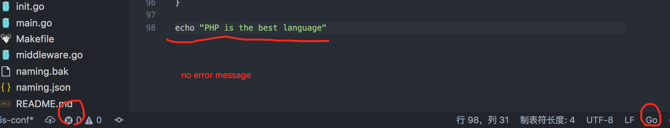 no error message · Issue #1238 · microsoft/vscode-go · GitHub