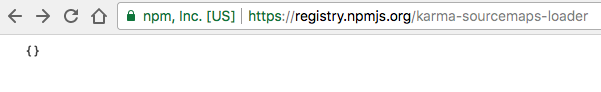 https://registry.npmjs.org/karma-sourcemaps-loader is empty · Issue #37 · demerzel3/karma ...