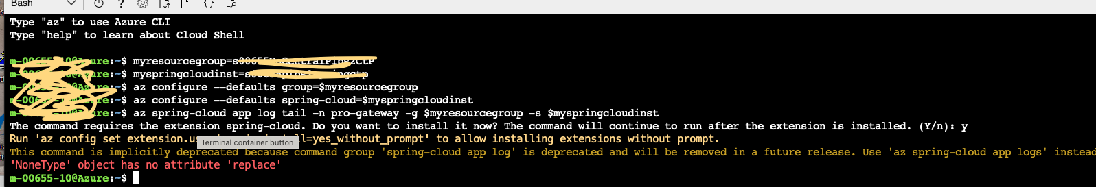 AZ Spring cloud app logs issue · Issue #4717 · Azure/azure-cli-extensions · GitHub