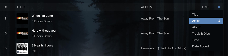 Missing Artist column in "All songs" view · Issue #1652 · koel/koel · GitHub