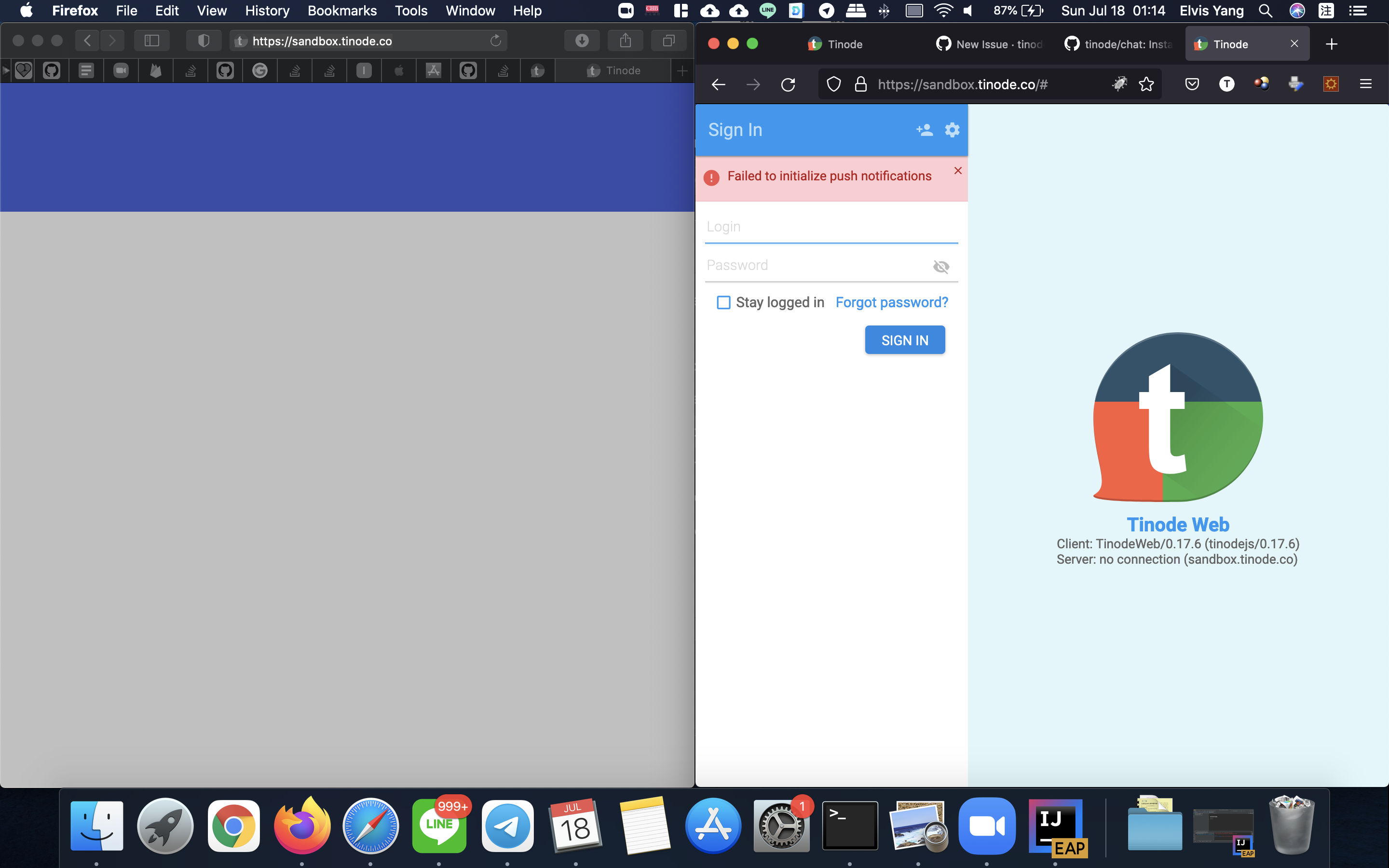 webapp not work in Safari · Issue #80 · tinode/webapp · GitHub