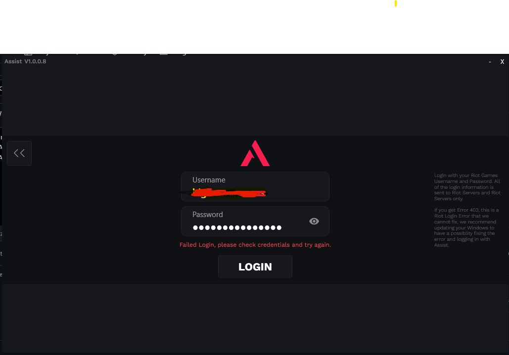 Not Able to Login · Issue #96 · HeyM1ke/Assist · GitHub
