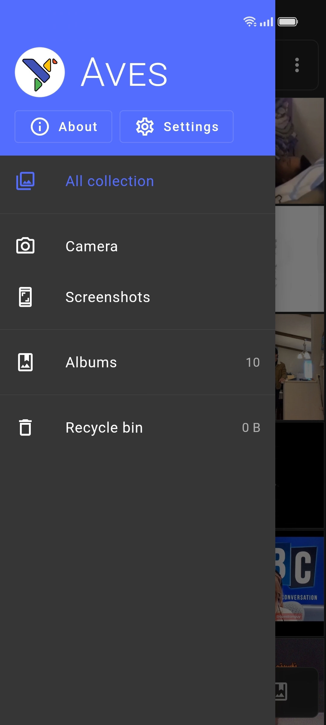 slide to show side menu · Issue #465 · deckerst/aves · GitHub