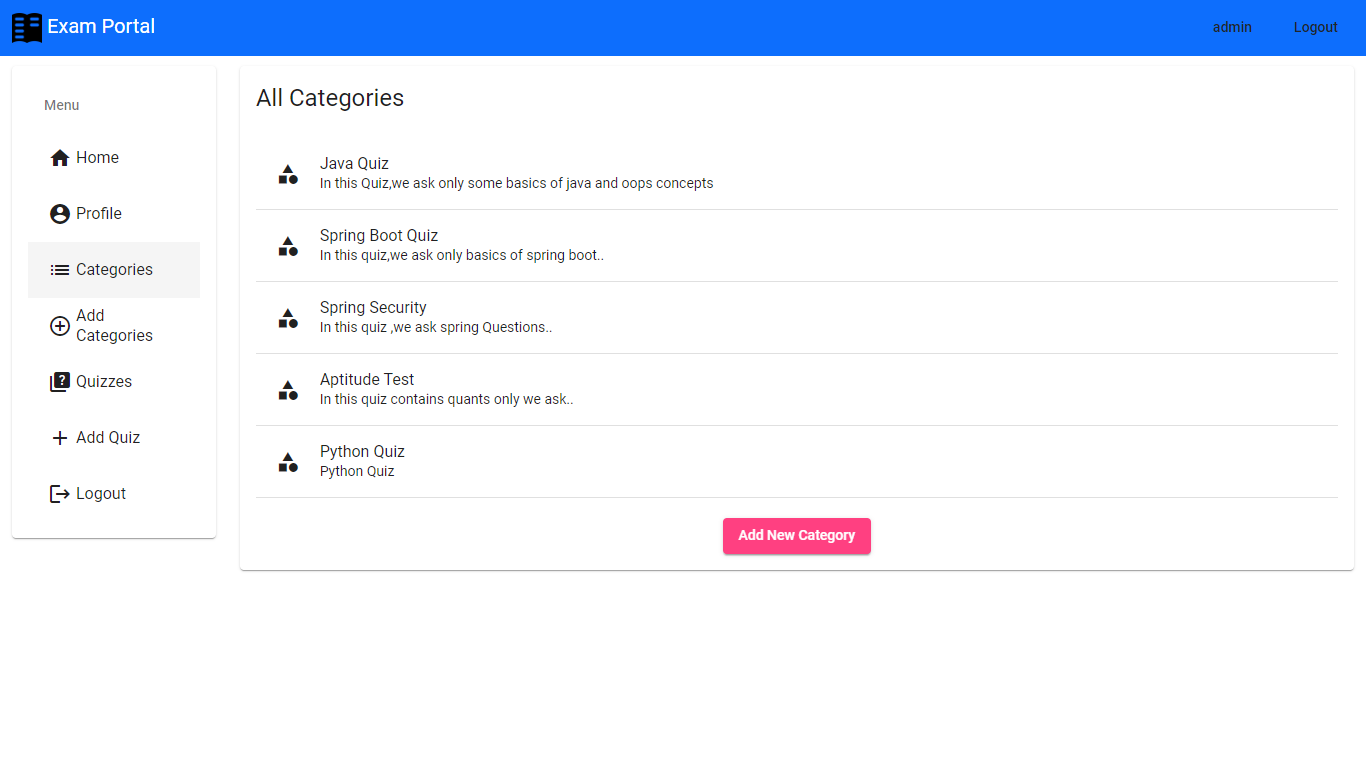 GitHub - Srisairam9881/Exam-Portal-Using-Spring-Boot-And-Angular