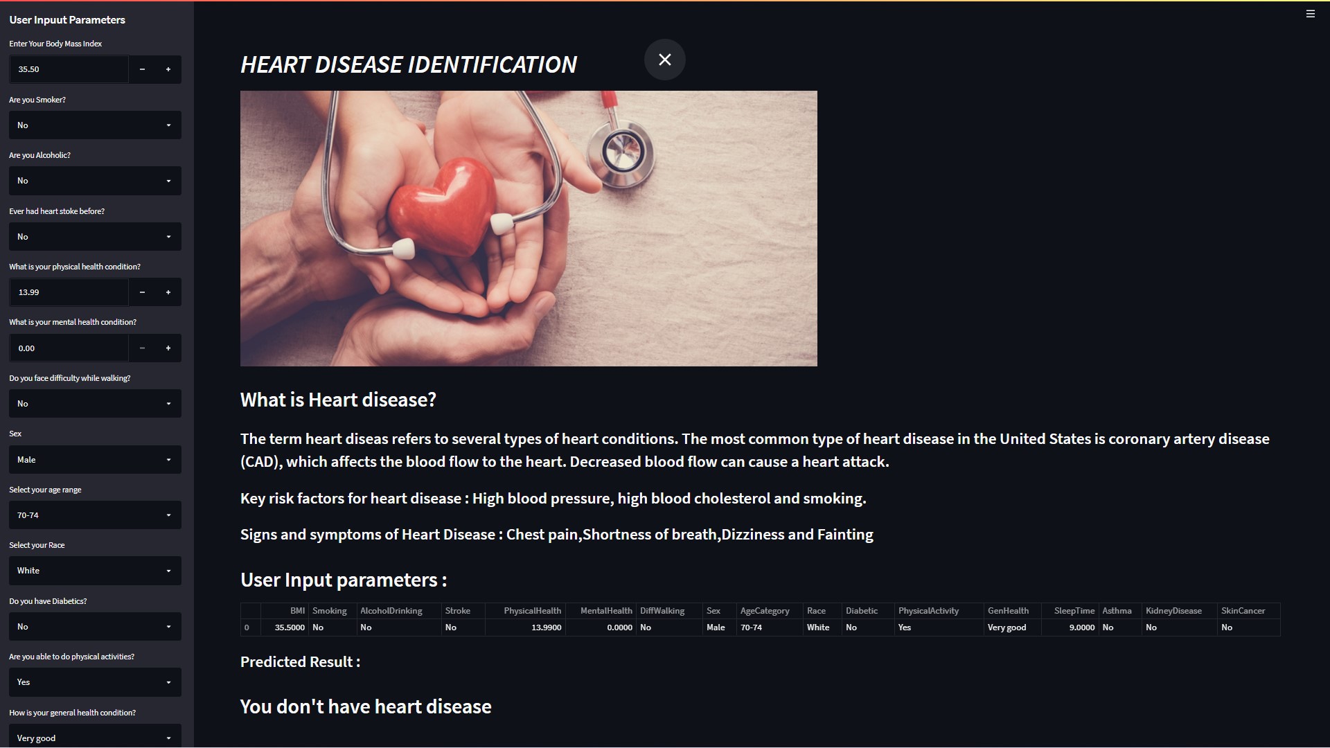 GitHub - Chinmai-D10/Heart-Disease-Prediction: Heart Disease Prediction project based on 2020 ...