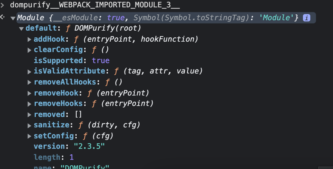 Default export createDomPurify or DomPurify · Issue #636 · cure53/DOMPurify · GitHub