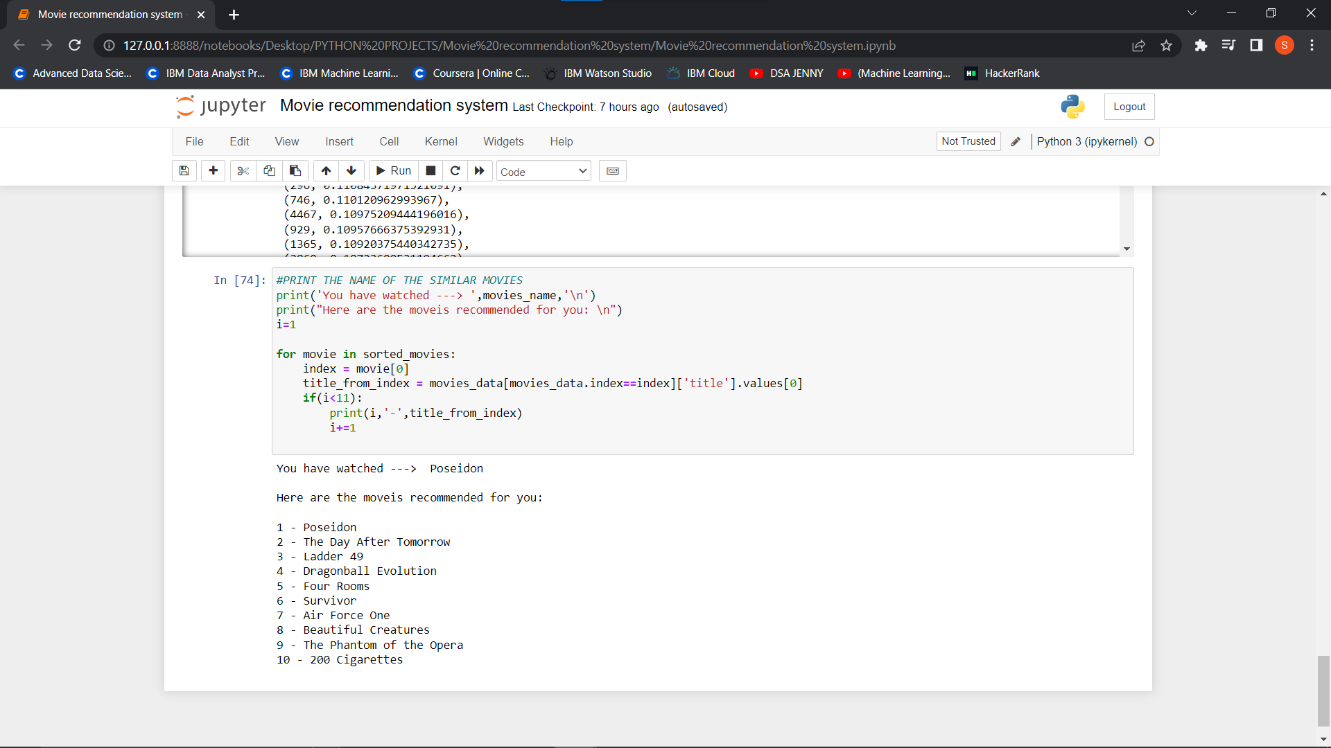 GitHub - sabarishraja/MOVIE-RECOMMENDATION-SYSTEM-USING-ML