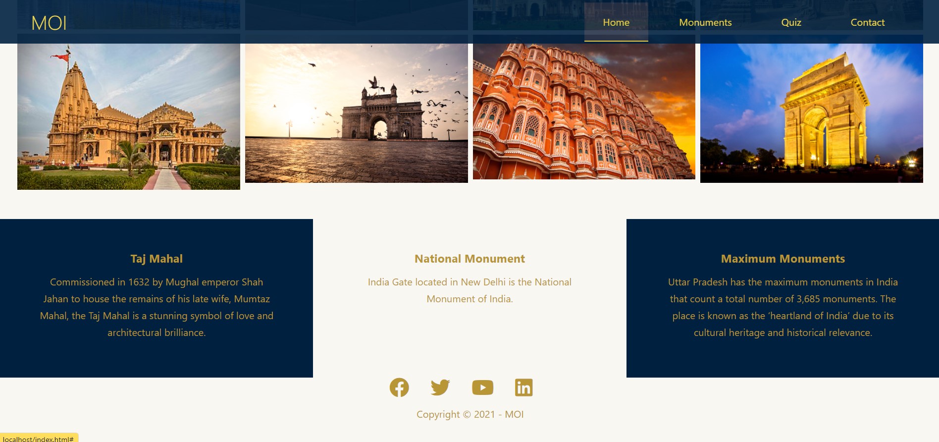 GitHub - GeronimoBraves/Monuments-Of-India-Website: Informative Website on the Monuments of ...