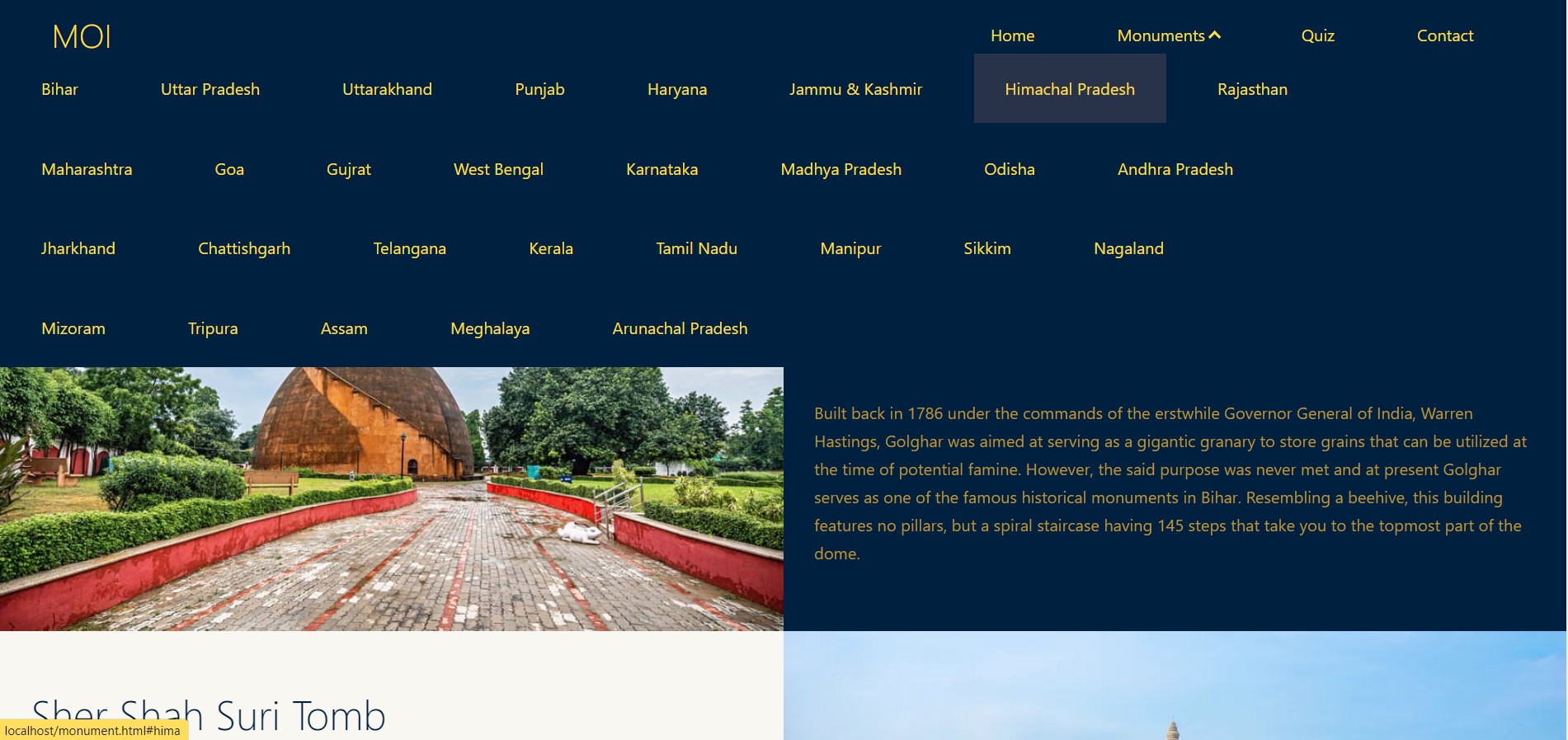 GitHub - GeronimoBraves/Monuments-Of-India-Website: Informative Website on the Monuments of ...