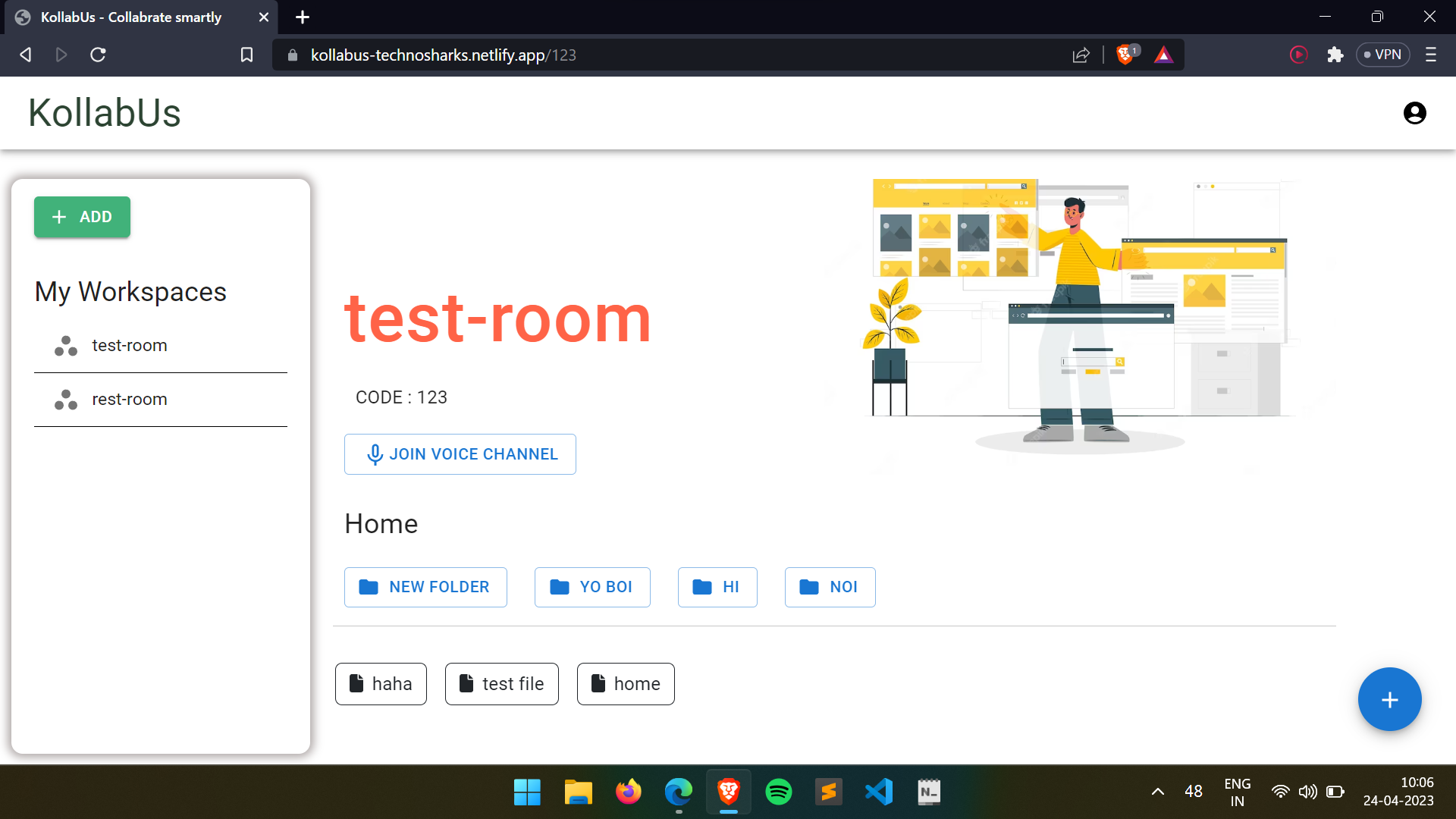 GitHub - HarpratapsinhNakoom/KollabUs: 6th Sememster web engineering project