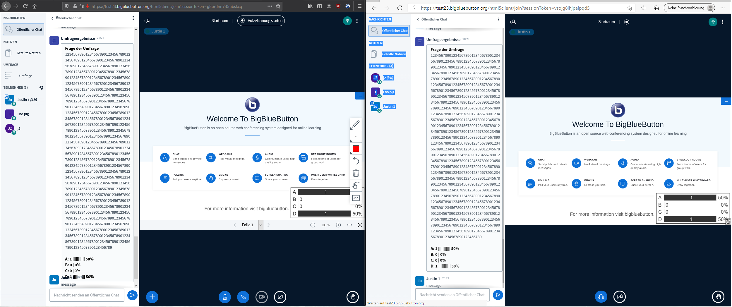 2.3 beta (1617) poll results and message overlapping with long poll decription · Issue #12068 ...