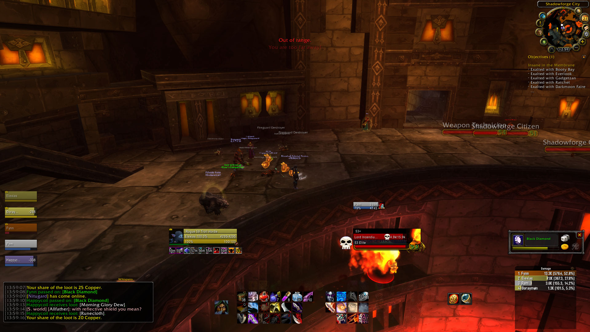 [Blackrock Depths] Lord Incendius can be pulled from top side of room ...