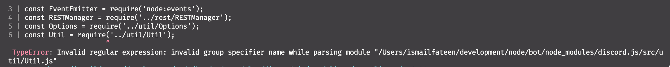 Error while using bun (new ⭐ blazingly fast JavaScript runtime), would be cool to fix this ...