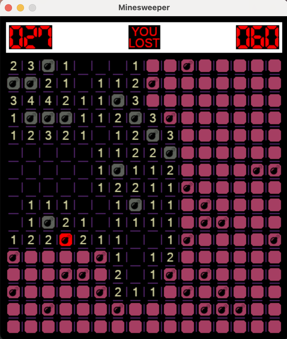 GitHub - gasselin42/Minesweeper