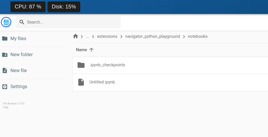 bug: [File-Manager] : User can't see new directory made from an extension · Issue #2003 ...