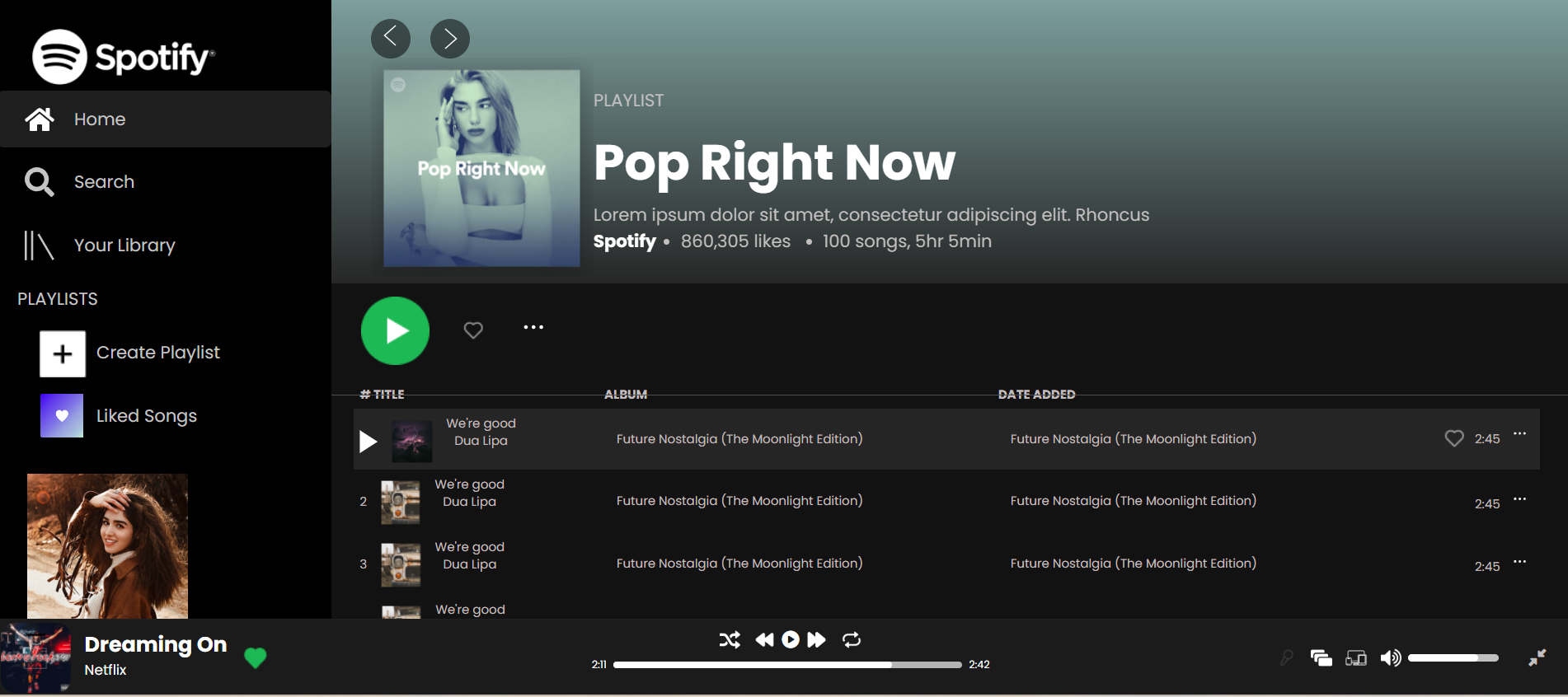 GitHub - ik-deep/spotify-clone