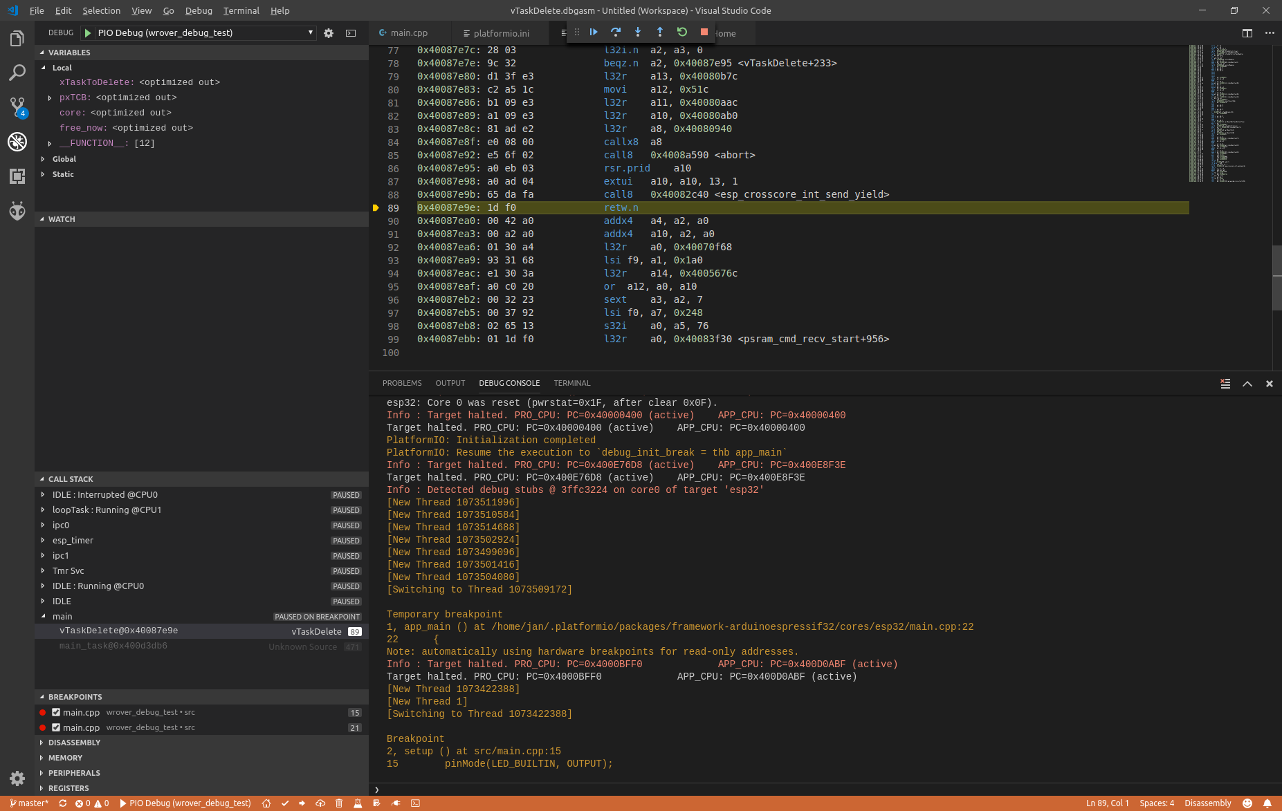 The debugging of the Arduino Framework fails with FTDI Chip and ESP WROVER KIT · Issue #1871 ...