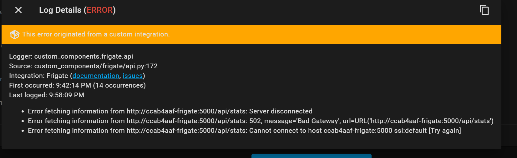 Stream log errors · Issue #1902 · blakeblackshear/frigate · GitHub