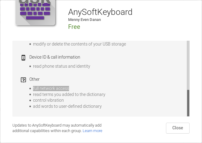 Internet permission · Issue #1193 · AnySoftKeyboard/AnySoftKeyboard · GitHub