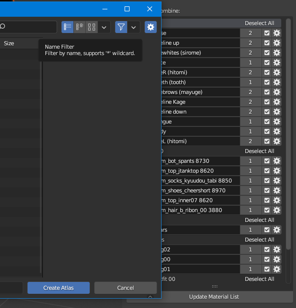 Pressing Save Atlas To re-selects all materials · Issue #76 · Grim-es/material-combiner-addon ...
